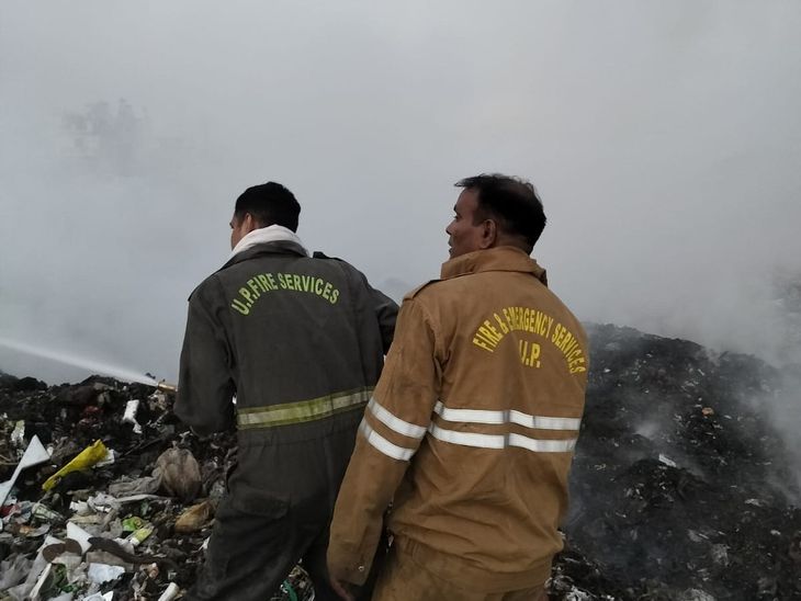 Modinagar Dumping Ground Fire | Fire Brigade Controls Blaze; Cause ...