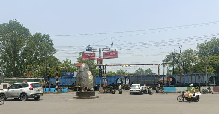 The freight train was stopped for two hours, and people risked their ...