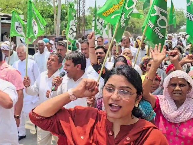 Palwal INLD Protest: Inflation & Unemployment Rage | Aditya Chautala