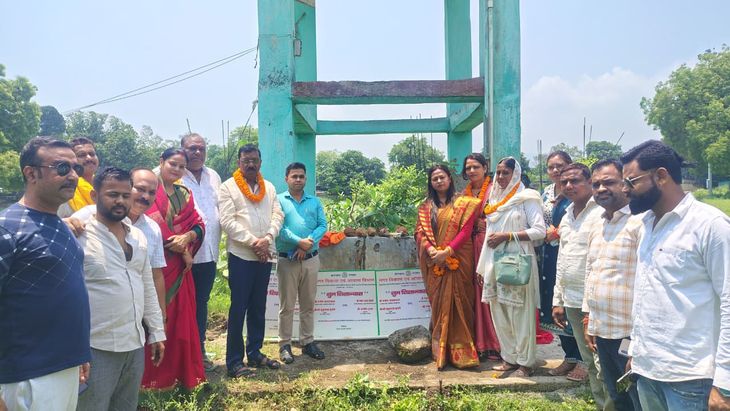 MLA laid the foundation stone for the construction of water tower and ...