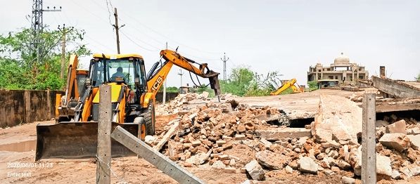 Encroachment removed from government land
