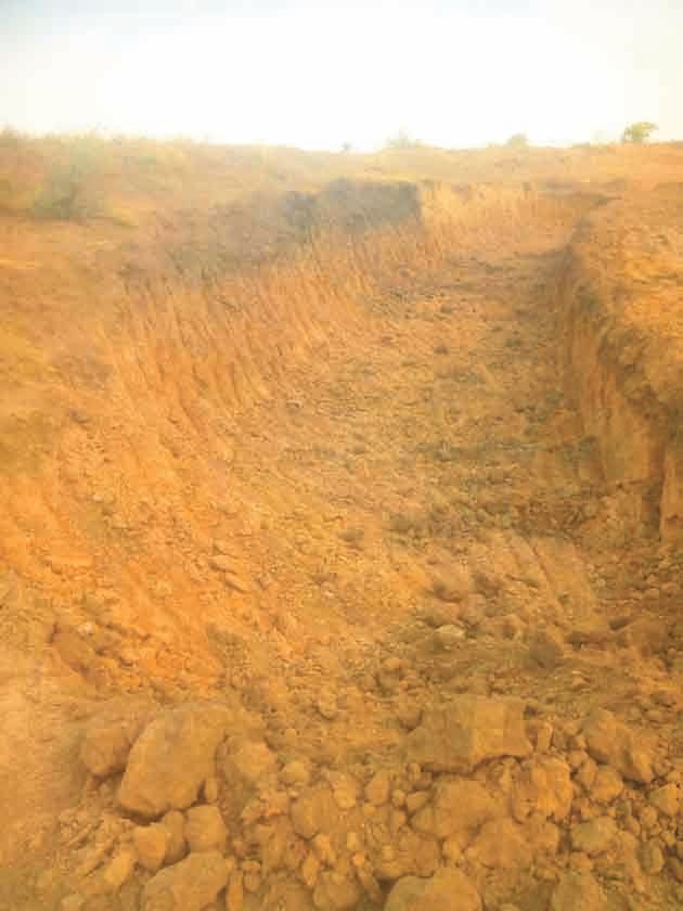 On receiving information about illegal soil mining, the accused ...