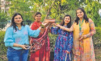 Water service started for birds under Parinda Lagao Abhiyan