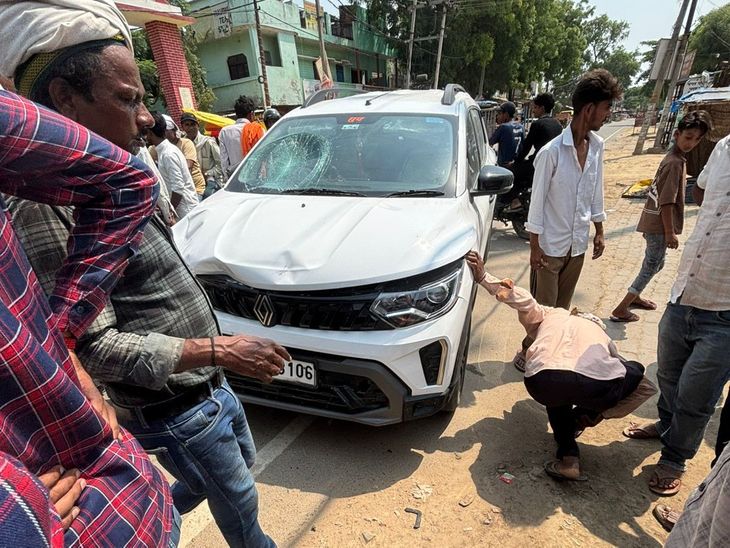 UP Bike Accident | Saket Nagar Chauraha Damper Collision