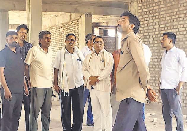 Villagers expressed anger over the poor construction of the CHC ...
