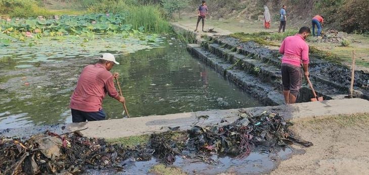 The pond in Ward 13 has been cleaned and a proposal has been sent for ...