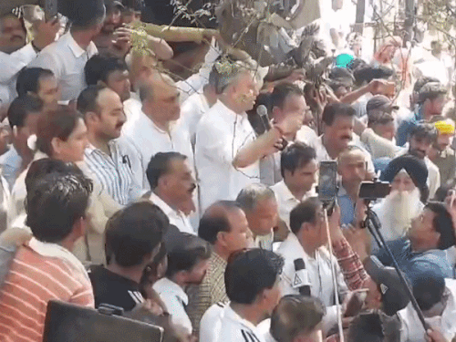 Nehru Colony Protest Faridabad | Congress Demands