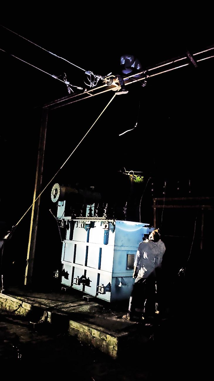 Burnt transformer replaced at Bakani GSS
