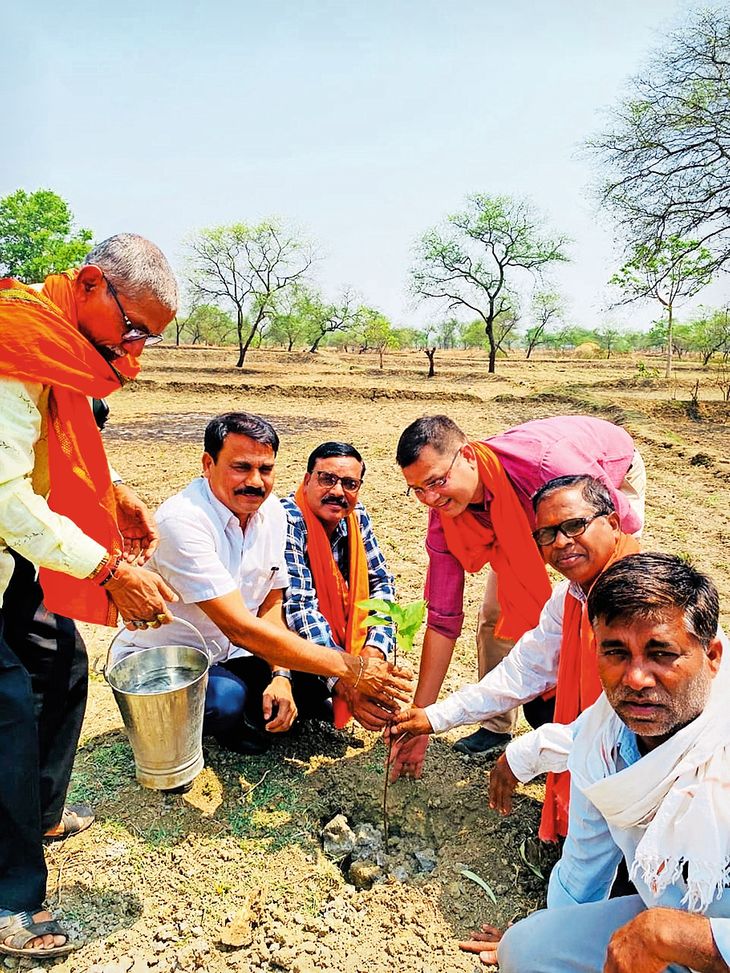 District level tree plantation campaign started from Narmadadham Sursuli