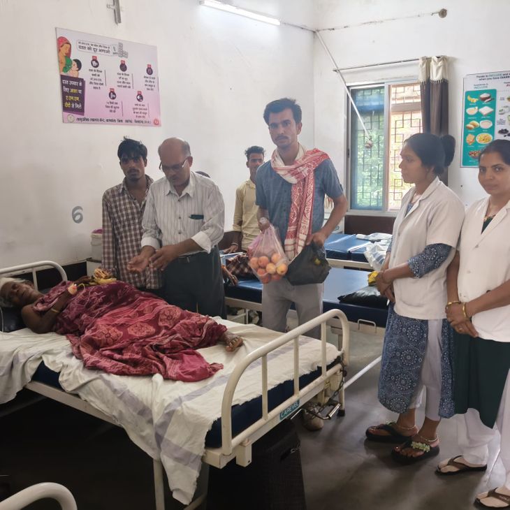 Fruits distributed to patients at Barmkela Community Health Centre in ...
