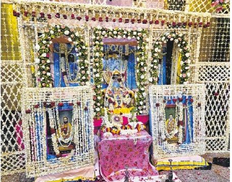 The fragrance of khus and kewda blossoms in Saras Nikunj; a 15-foot ...