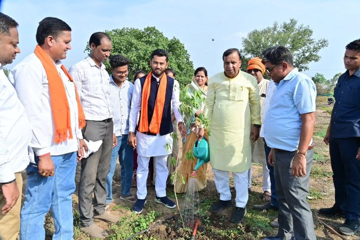 Plantation in Davanbod village by running a campaign called One Tree in ...