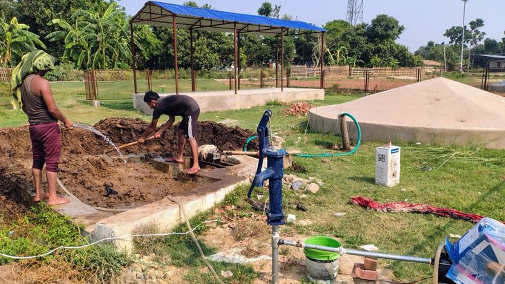 Biogas plant being built in Mathaura, 25 families to benefit