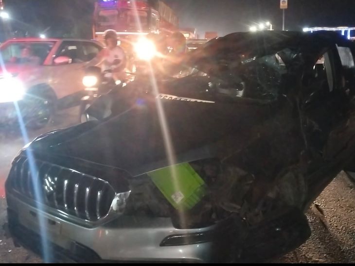Bajor Village Accident: Car Hits Calf, Driver Injured