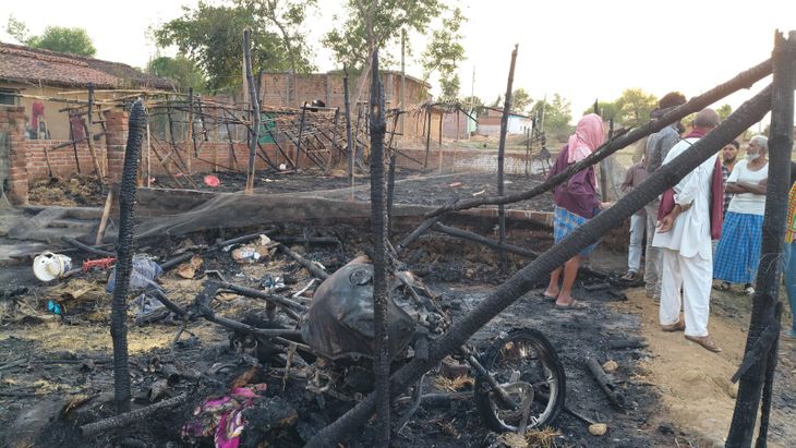 A massive fire broke out at a poultry farm, burning 1,300 indigenous ...