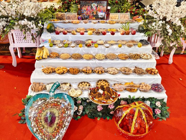 Indra Dev became angry at the worship of Govardhan mountain and caused ...