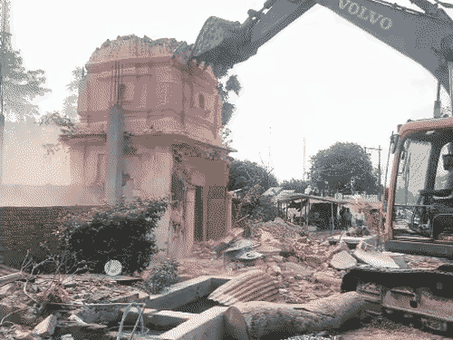 Ayodhya Shiv Mandir Demolished for 14 Kosi Parikrama Marg Widening