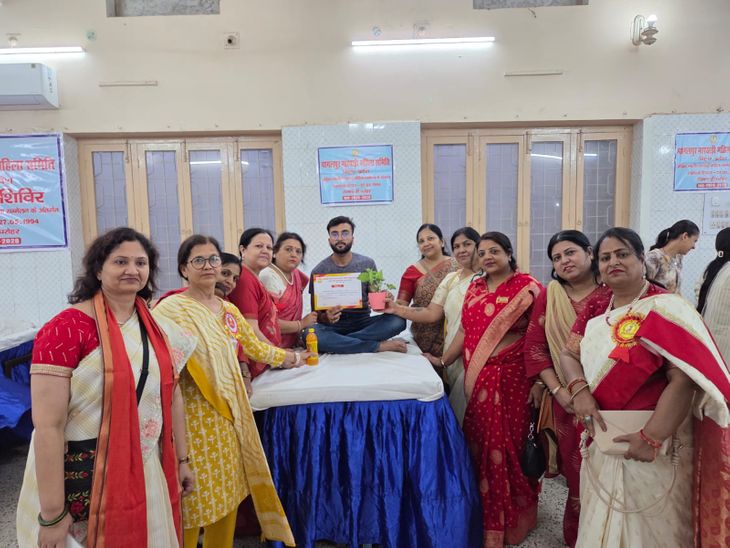 30 units of blood were collected at the blood donation camp organized ...
