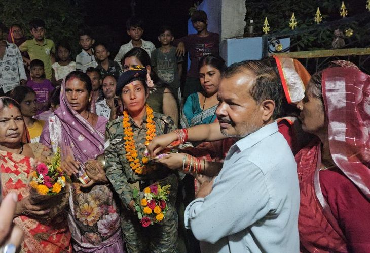 Reena returned to her village after completing her training as a head ...
