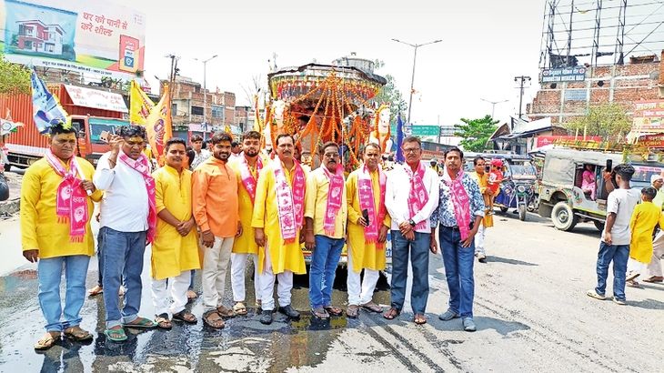 Shri Shyam Seva Mahotsav begins with Nishan Yatra in Barhi