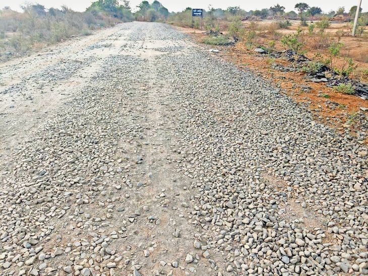 The Dantrai-Dhaan road has been incomplete for six months, with drivers ...