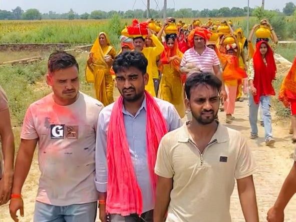 Nagla Natha Bhagwat Katha Concludes; Kanya Kalash Visarjan in Gang Nahar