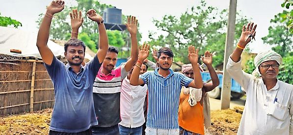 A 5-foot-deep pit on Shyampur Kotraha road raises fears of accidents.
