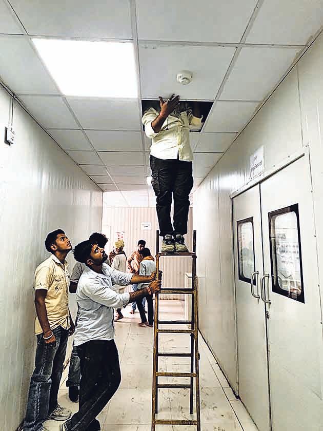 The central AC of the surgical ward has been closed for a month, if the ...