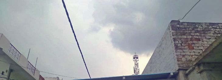A dust storm accompanied by drizzle