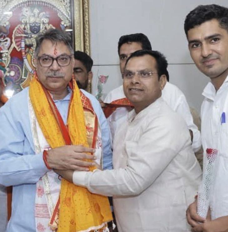 Rajya Sabha MP Poonia welcomed in Tonk