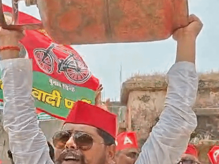 Gonda SP Leader Protest Inflation | Gas Cylinder Rally