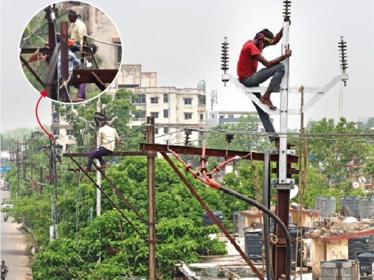 City employees working without adequate safety equipment