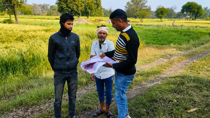 Land survey work progresses rapidly in Pachpahar tehsil, maps of 128 ...