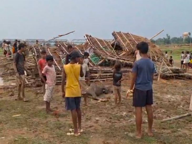 Lakhisarai Cattle Death | Mandap Collapse Due to Rain