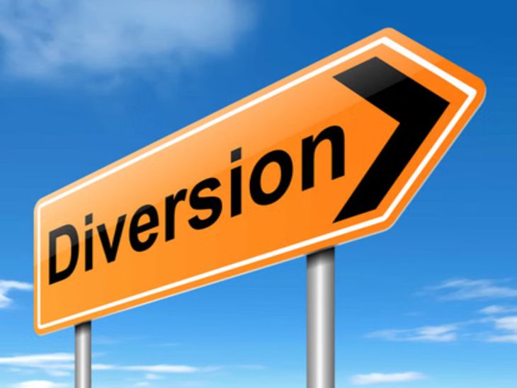 Traffic routes will be changed today, to avoid traffic jams, keep your ...