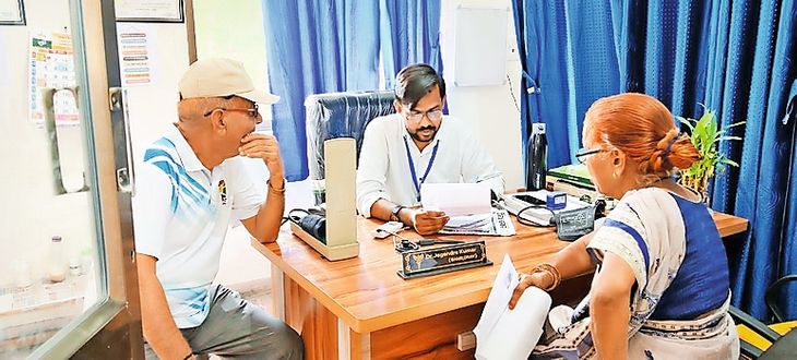 102 people were examined in the medical camp.