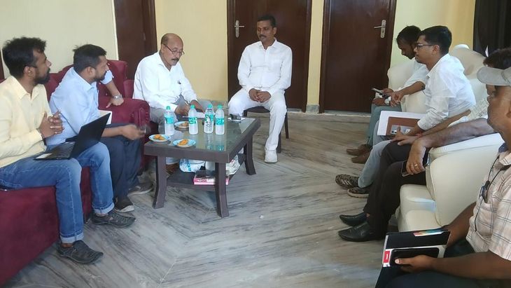 Review meeting with officials of the Electricity Department