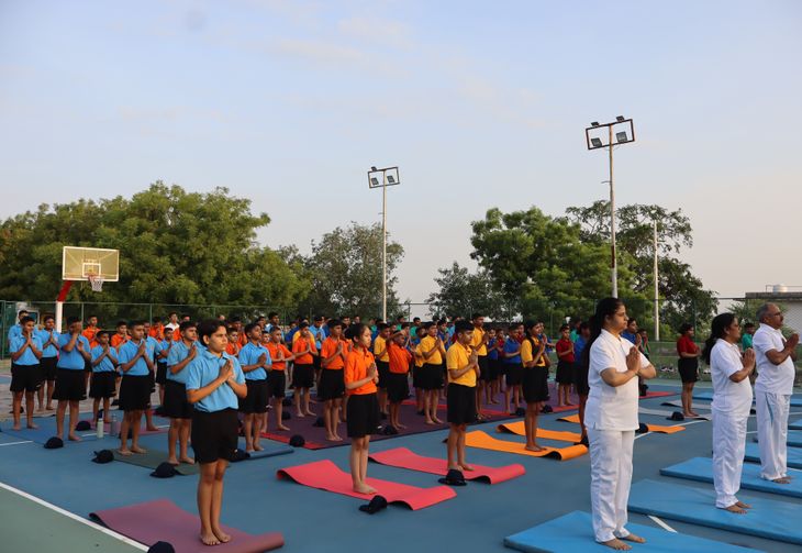 Mass yoga practice across the district on International Yoga Day ...