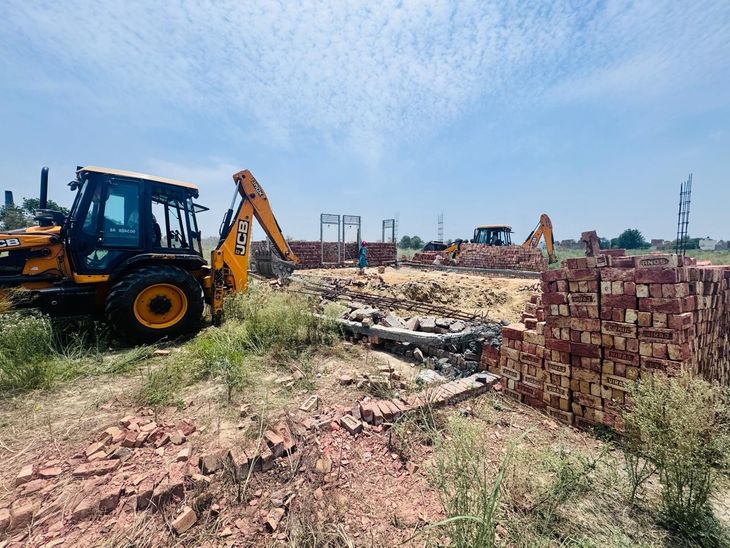 Sonipat Bulldozer Action | 12.5 Acre Illegal Colonies Demolished