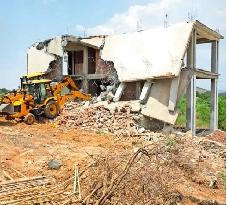 Bulldozers run for the second time in 20 days in Hawala Khurd, now the ...