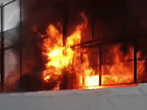 Haldwani KVM School Fire | Building Engulfed in Flames