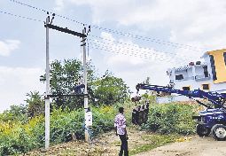 Electricity pole removed from pipeline, now waiting for water supply to ...