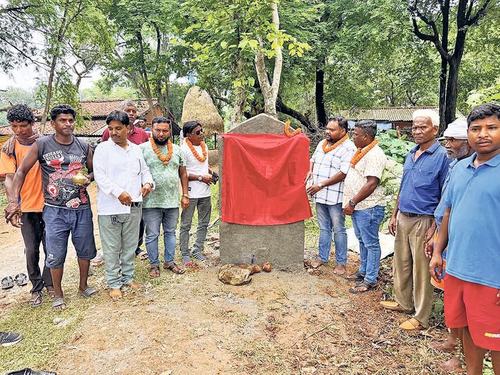 Foundation stone laid for construction of road, culvert and guard wall ...