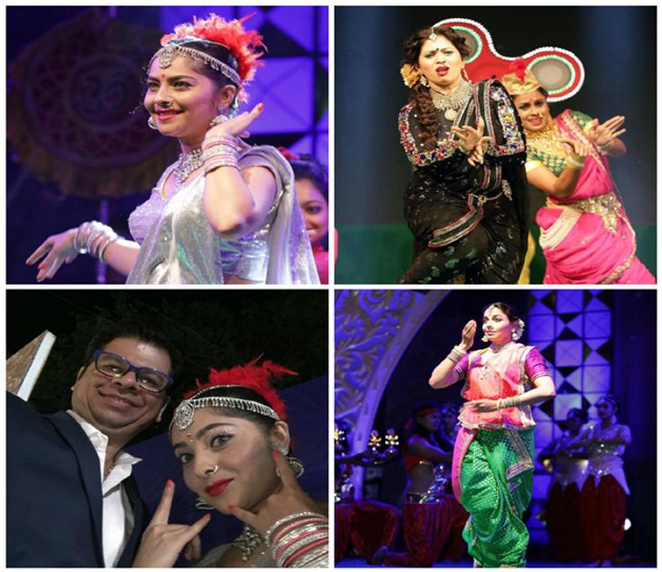 marathi actresses dance performance during kokan ratna puraskar ...