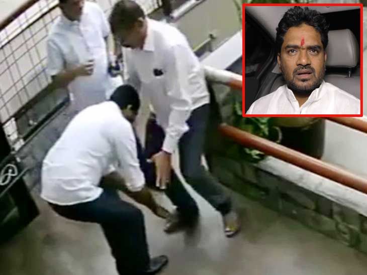 bjp mla yogesh tilekar touch feats in Pune take back extortion case ...