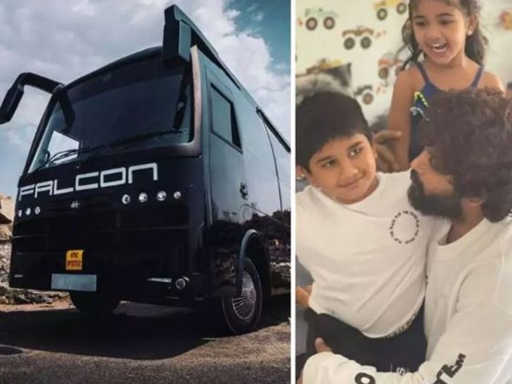 Allu Arjun's Vanity Van Falcon Meets With An Accident | अपघात ...