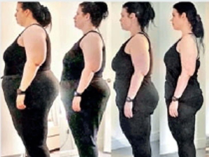A woman weighing 146 kg lost 60 kg weight at home through diet in ...