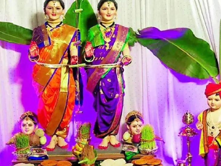 Invocation of Jyeshtha Gauri on September 3, Sarees of Surat, Banaras ...