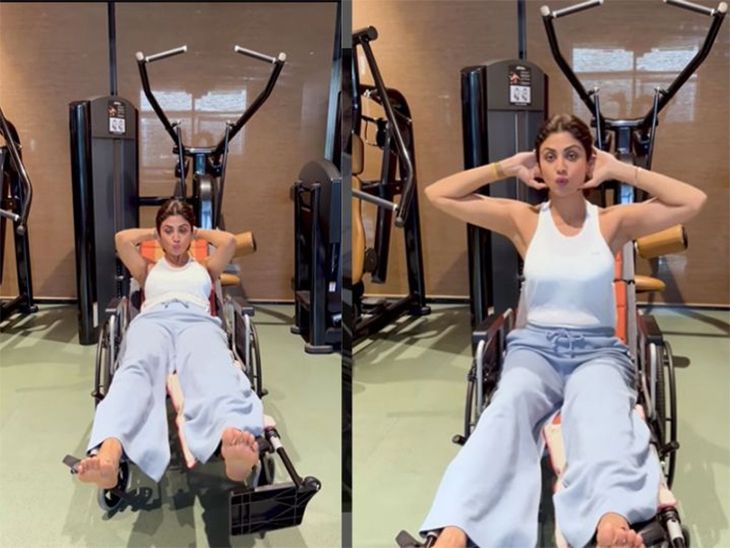 Shilpa Shetty Shared Yoga Video Exercises Sitting On A Wheelchair, Told ...