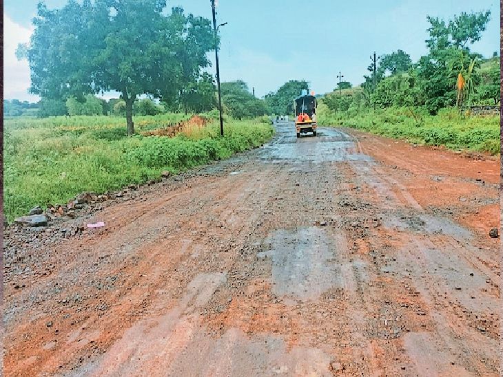 The road leading from Yermala to Yedeshwari Devi temple is in bad ...
